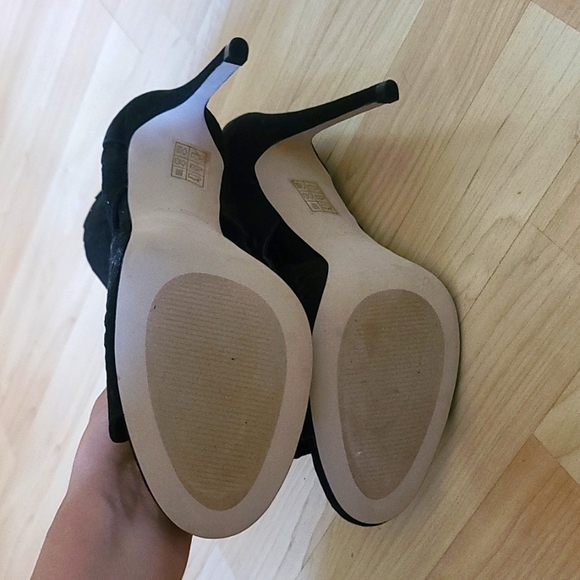 Aldo | Shoes | Aldo Laser Cut Open Toe Stiletto High Heels Back Zipper ...